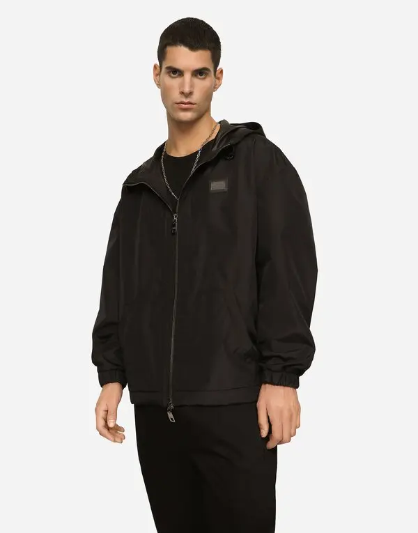Dolce & Gabbana Logo Zip-up Hooded Jacket