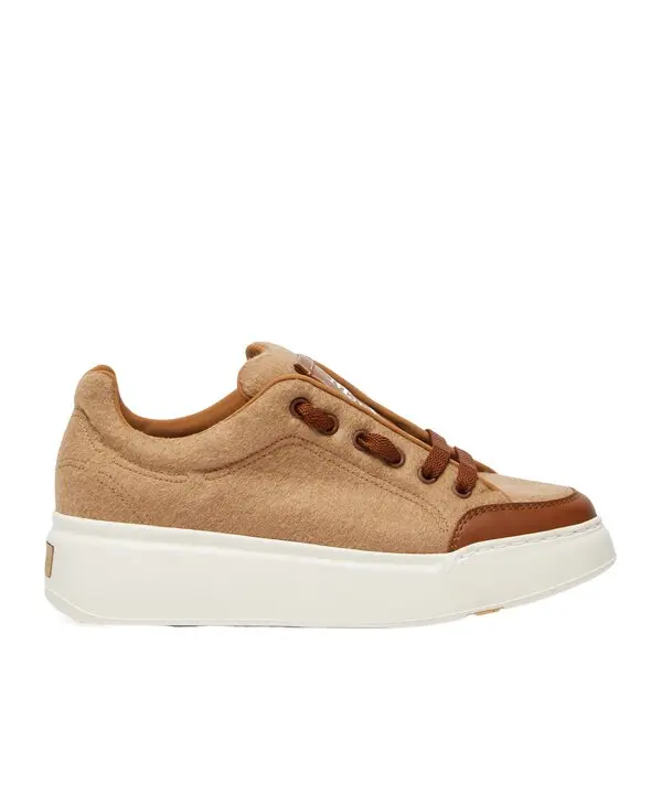 Max Mara Water-repellent Sneakers - Camel