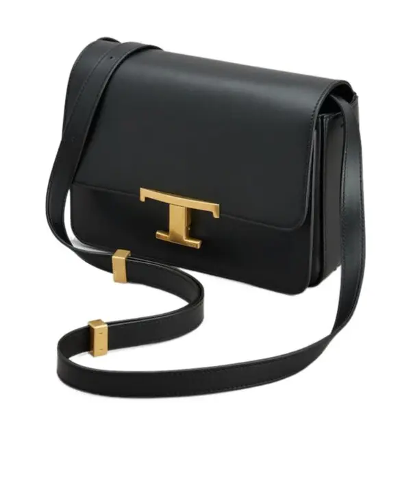 TOD'S Timeless Logo Plaque Crossbody Bag