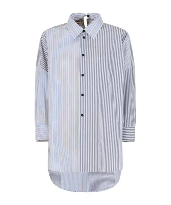 Marni Striped Long-sleeve Shirt - Grey