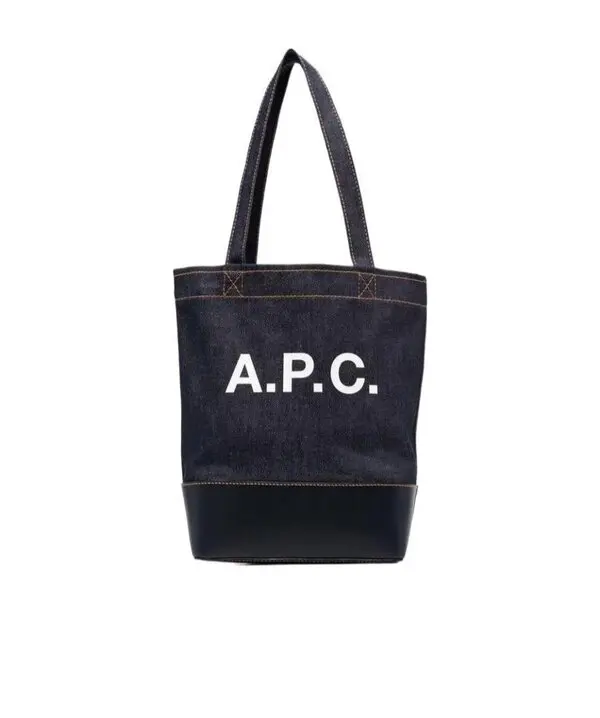 A.p.c. Axelle Two-tone Tote Bag - Black