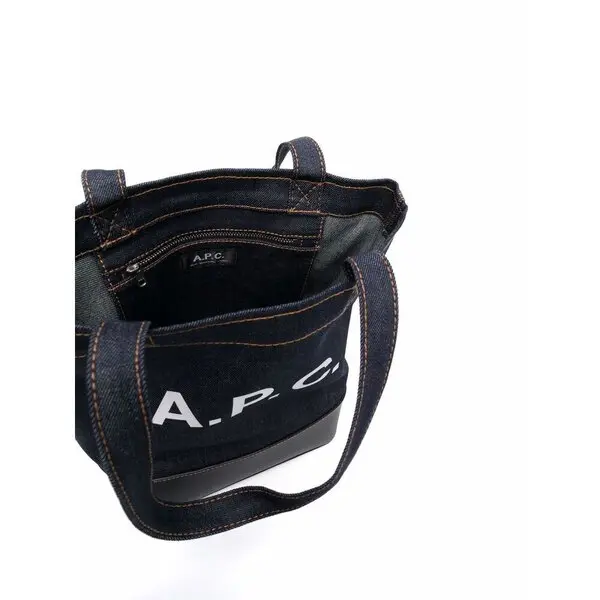 A.p.c. Axelle Two-tone Tote Bag - Black