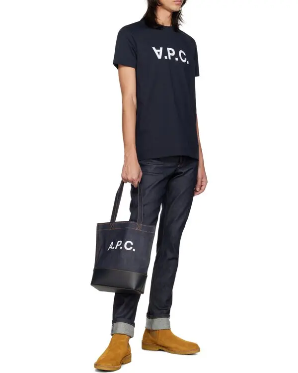 A.p.c. Axelle Two-tone Tote Bag - Black