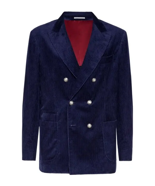 Brunello Cucinelli Corduroy Blazer - Blue