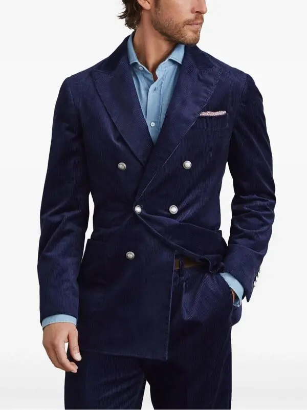 Brunello Cucinelli Corduroy Blazer - Blue
