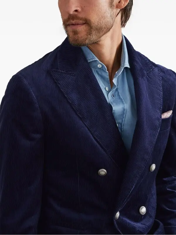 Brunello Cucinelli Corduroy Blazer - Blue