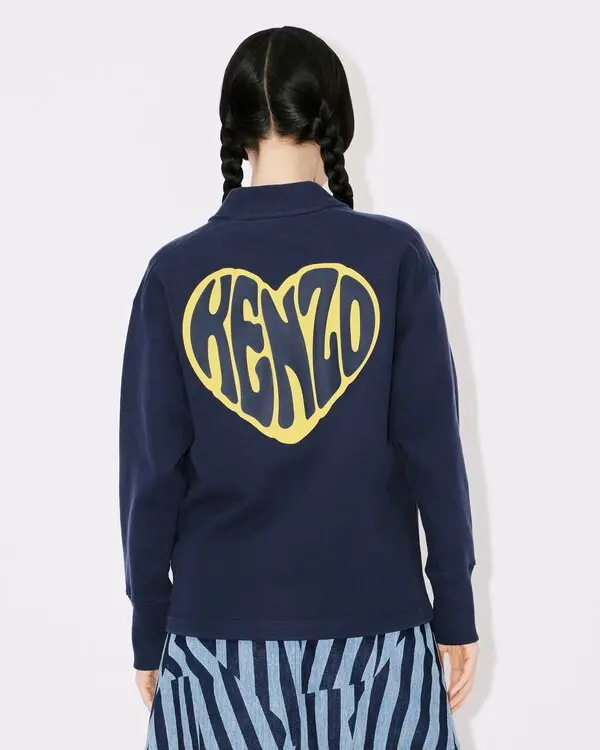 Kenzo Heart Cardigan Sweatshirt