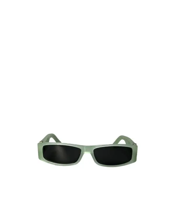 Dior Logo Embellished Rectangle Sunglasses - Black