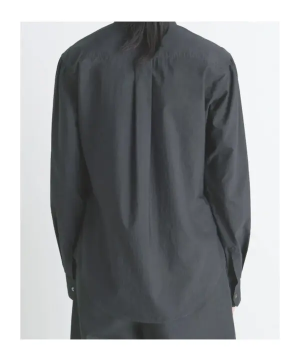 LEMAIRE Pointed Collar Poplin Shirt - Squid Ink
