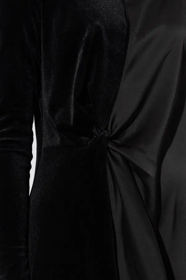 ALLSAINTS Lace Trim Mini T-shirt Dress