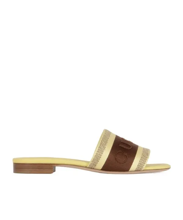 Gucci Color-blocked Flat Sandals