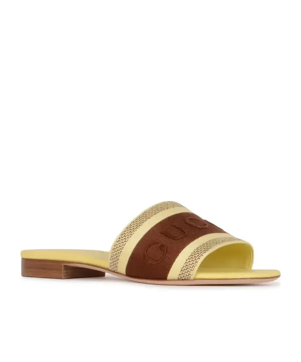 Gucci Color-blocked Flat Sandals