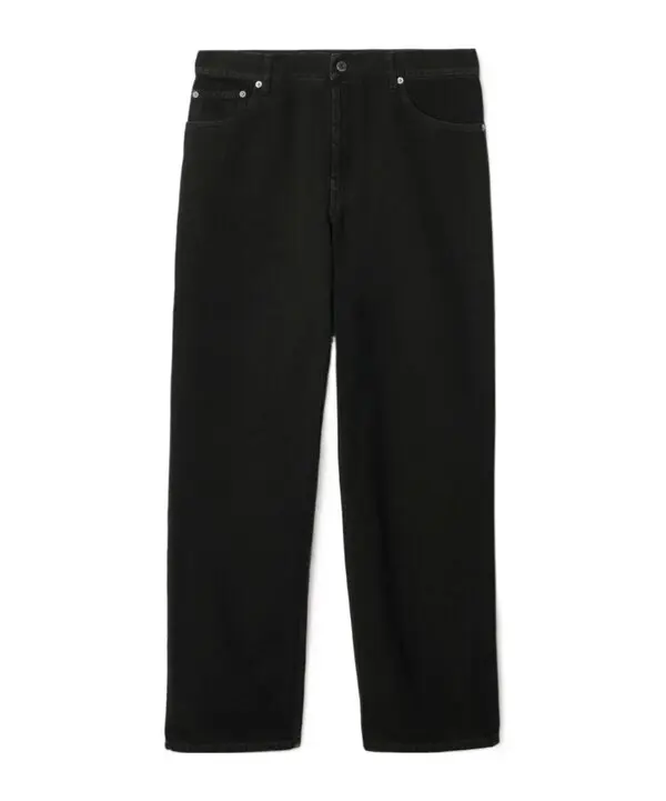 Burberry Logo Patch Straight-leg Jeans