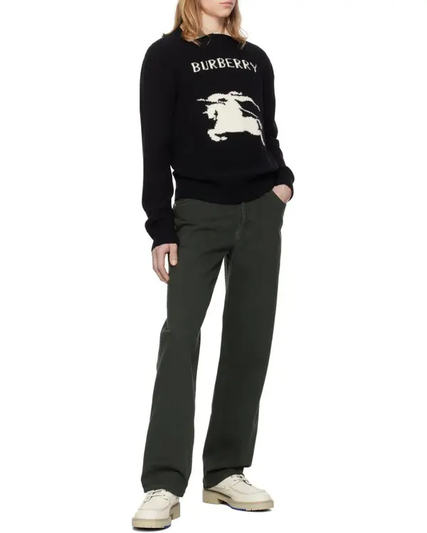 Burberry Logo Patch Straight-leg Jeans