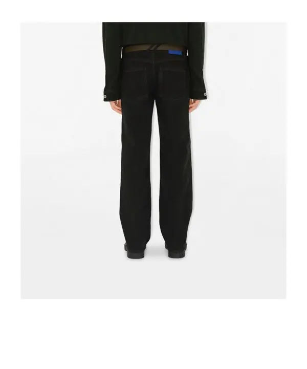 Burberry Logo Patch Straight-leg Jeans