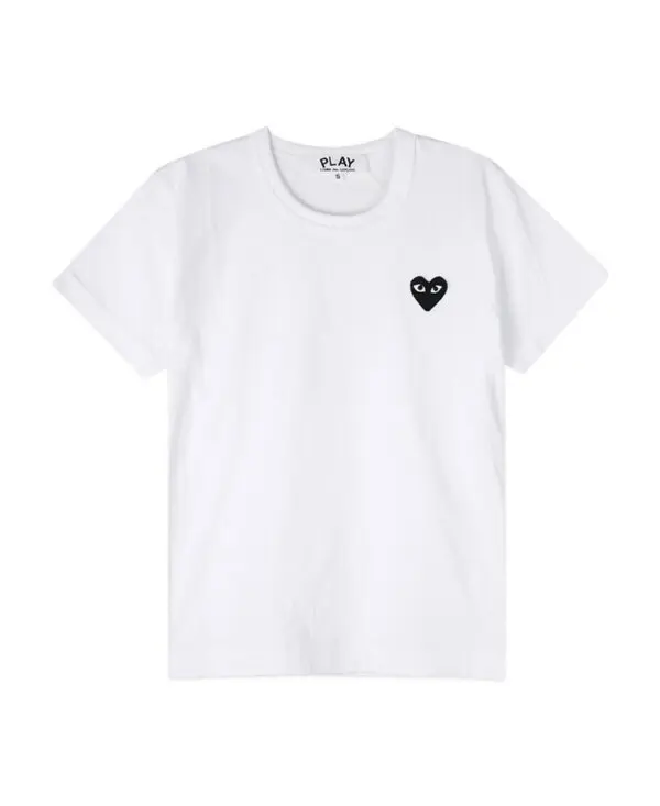 Play Comme Des Garcon Logo Detail Short Sleeve T-shirt - No