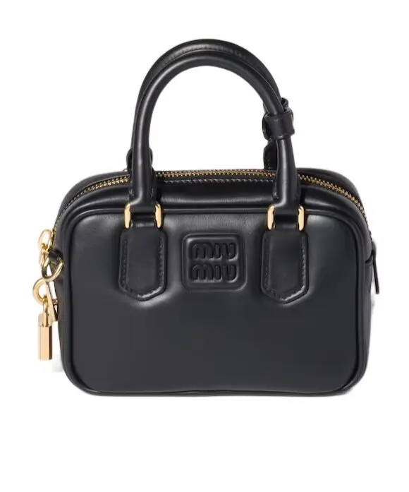 Miu Miu Arcadie Top Handle Bag - Black