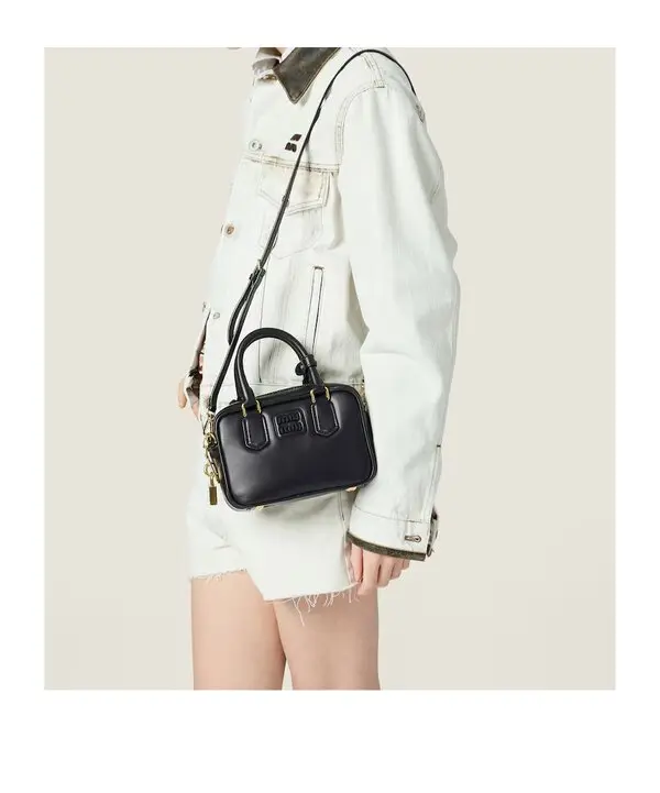 Miu Miu Arcadie Top Handle Bag - Black