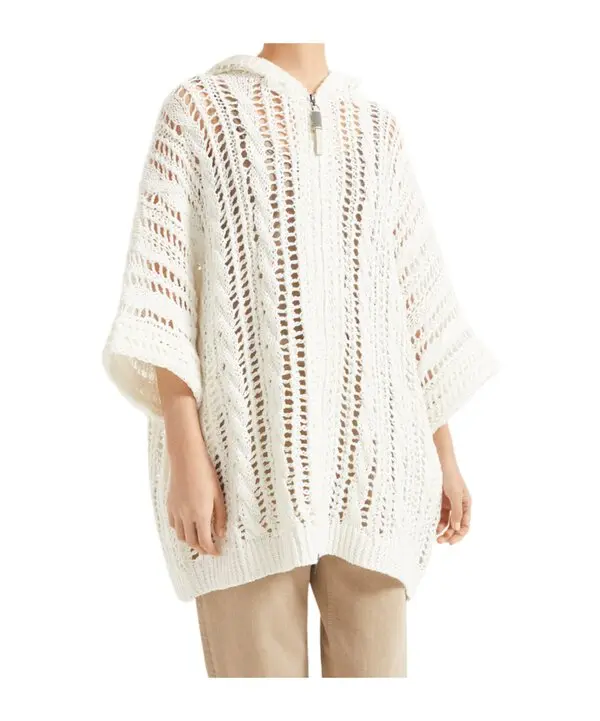 Brunello Cucinelli Zip-up Hooded Knitted Cardigan