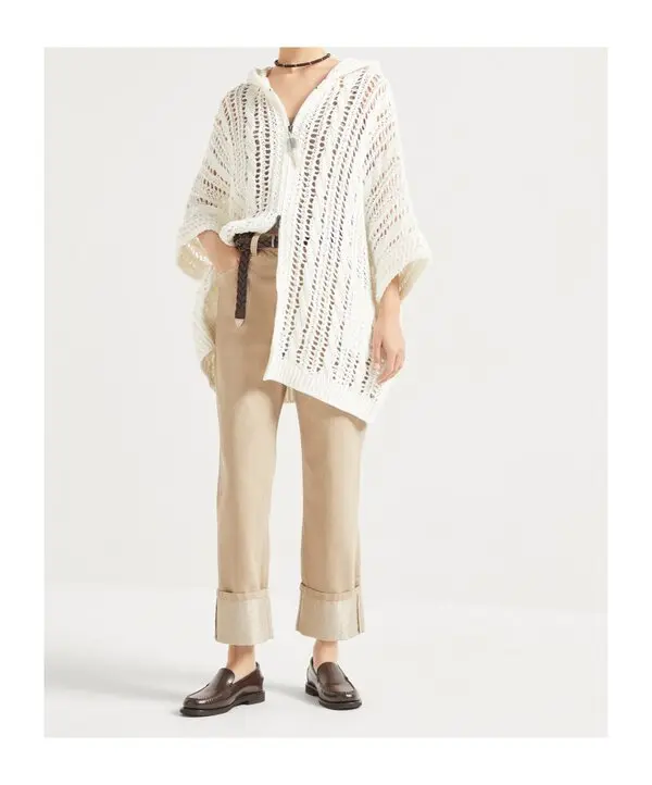 Brunello Cucinelli Zip-up Hooded Knitted Cardigan