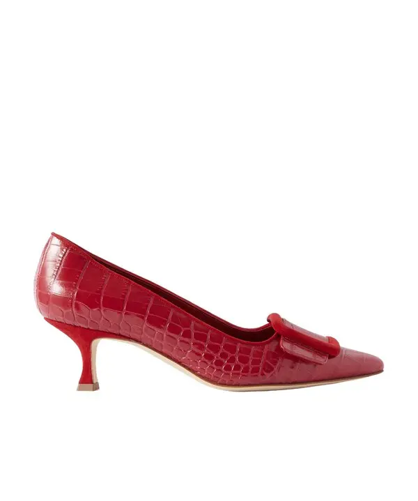 Manolo Blahnik Logo High Heels