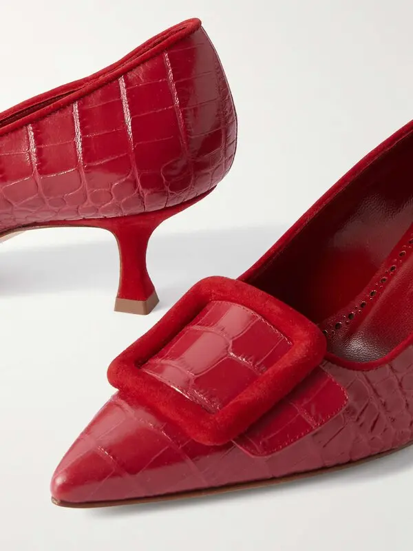 Manolo Blahnik Logo High Heels