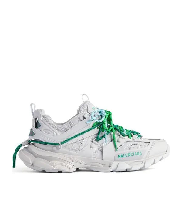 Balenciaga Track Trail Laces Sneakers - Gray/green/blue