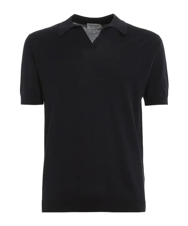 John Smedley Noah Classic Polo Shirt - Black
