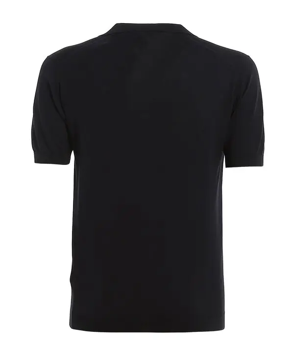 John Smedley Noah Classic Polo Shirt - Black