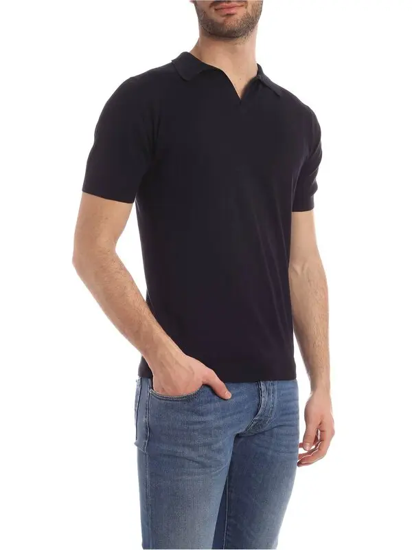 John Smedley Noah Classic Polo Shirt - Black