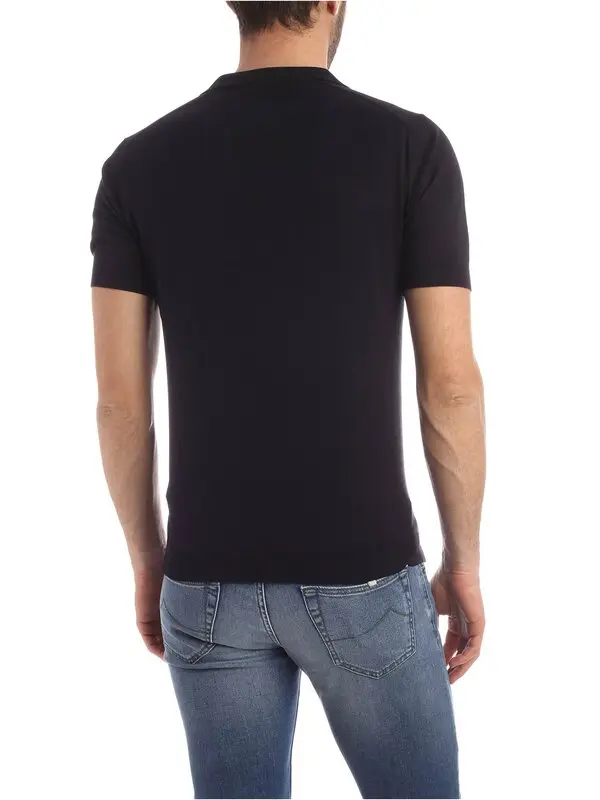 John Smedley Noah Classic Polo Shirt - Black