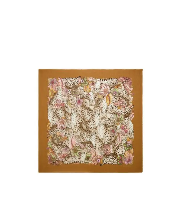 FERRAGAMO Cashmere Shawl - Beige/camel