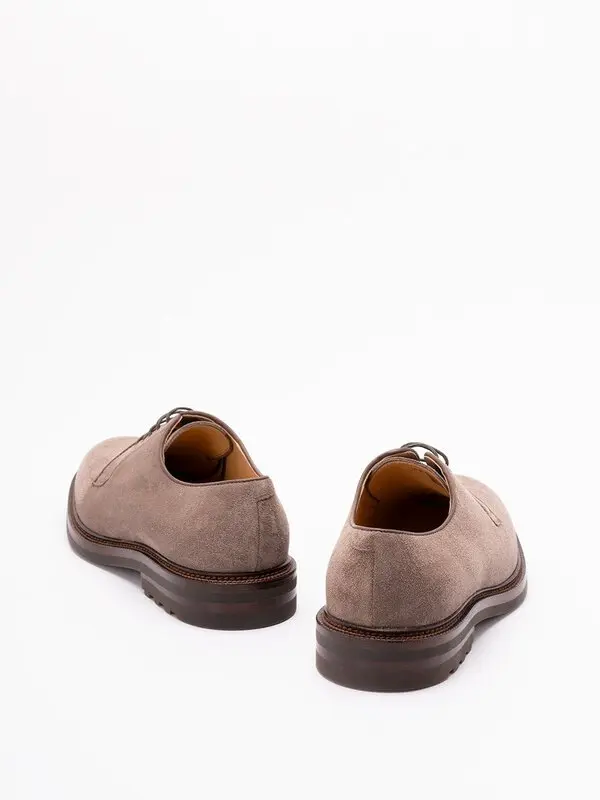 Brunello Cucinelli Suede Lace-up Derby Shoes - Brown
