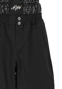 Moncler X Asap Rocky Logo Printed Layered Shorts - Black