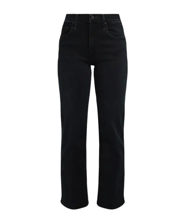 MOTHER Straight Leg Cropped Jeans