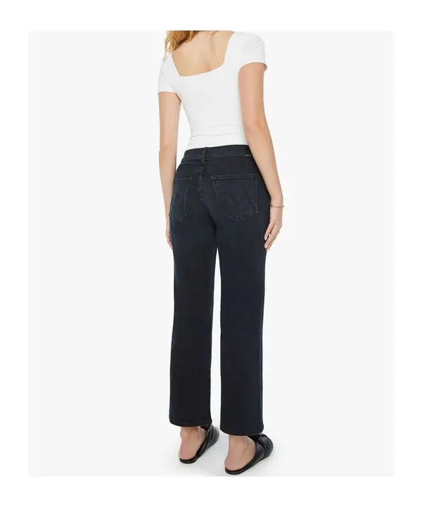 MOTHER Straight Leg Cropped Jeans