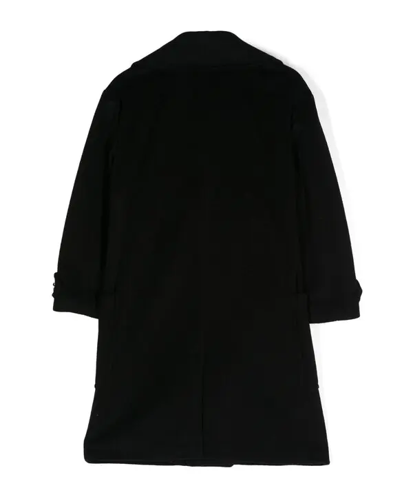 Balmain Double-breasted Felted Coat