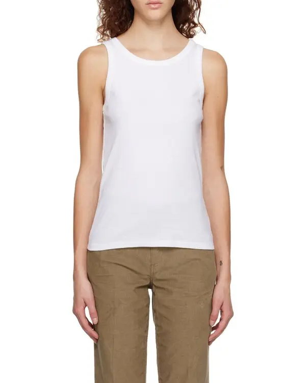 THE ROW Frankie Sleeveless Tank Top - White