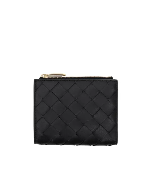 Bottega Veneta Zipped Bi-fold Wallet - Black