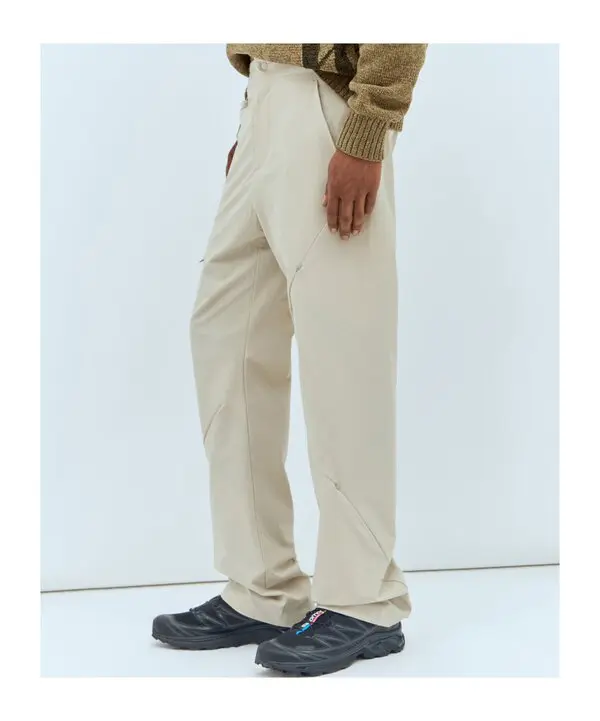 POST ARCHIVE FACTION (PAF) Elastic Waist Zipper Casual Pants