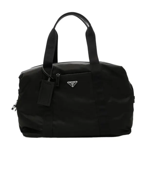 Prada Logo Handbag - Black
