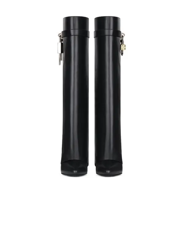 Givenchy Shark Lock Boots With Padlock Detailing - Black