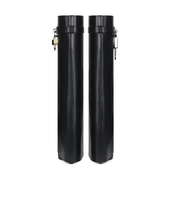 Givenchy Shark Lock Boots With Padlock Detailing - Black