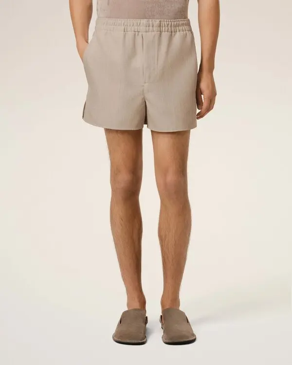 Ami Elastic Waist Shorts - Ginger