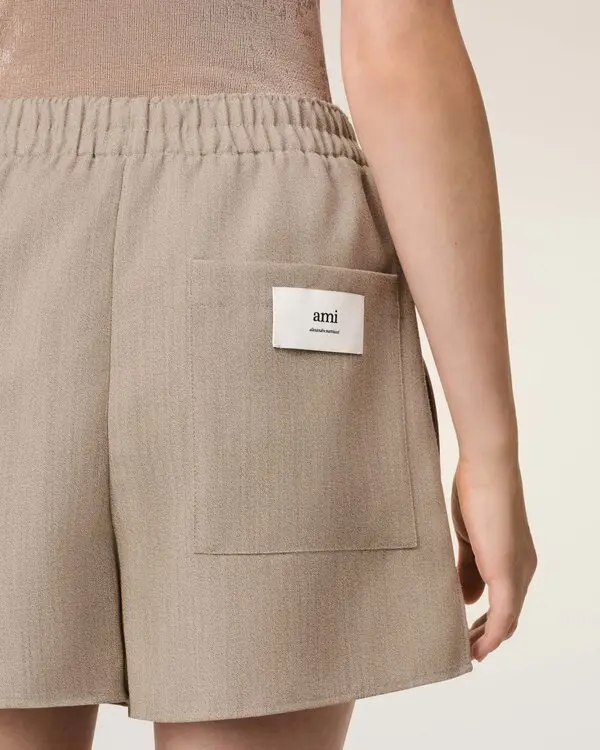 Ami Elastic Waist Shorts - Ginger