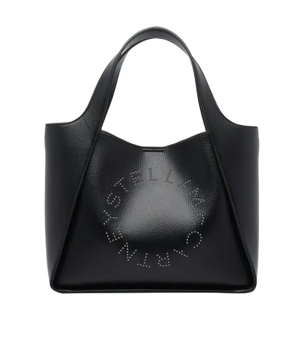 Stella McCartney Logo Detailed Small Crossbody Bag - Black