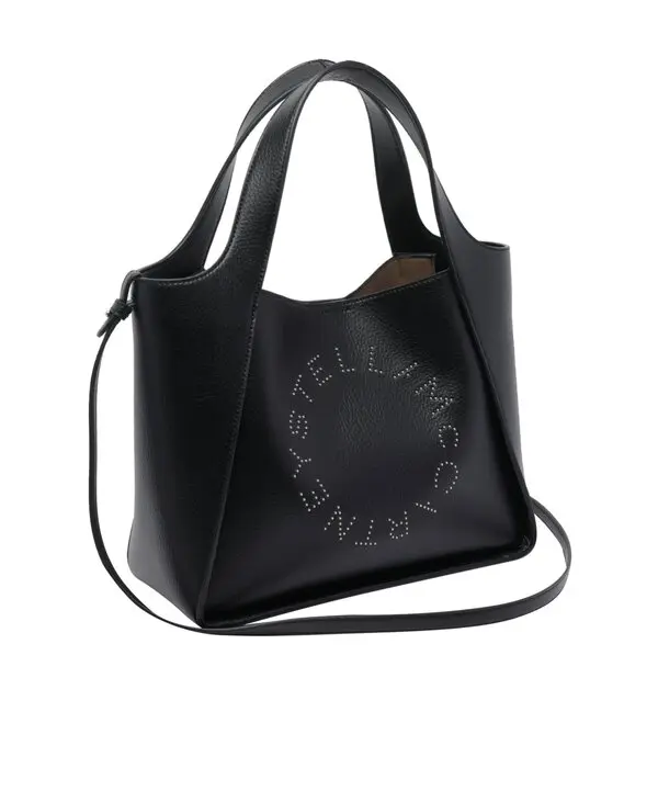 Stella McCartney Logo Detailed Small Crossbody Bag - Black