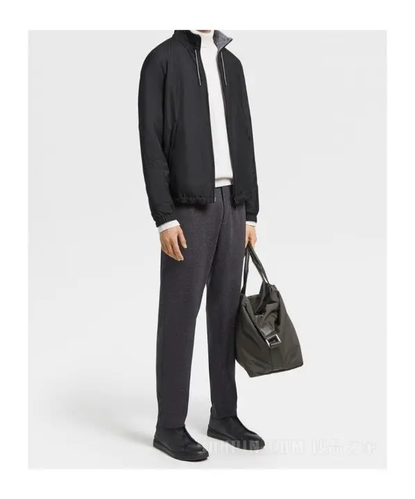 Zegna Zipped Stand Collar Jacket