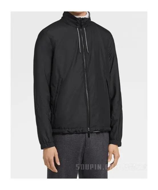 Zegna Zipped Stand Collar Jacket