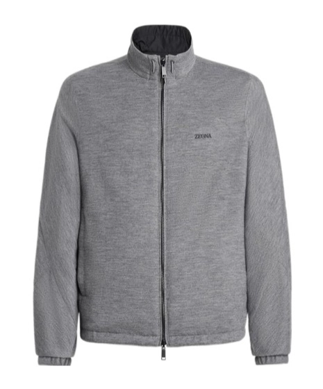 Zegna Zipped Stand Collar Jacket
